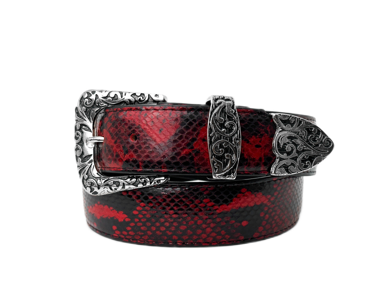 RED SNAKE BELT – LuxxeMx